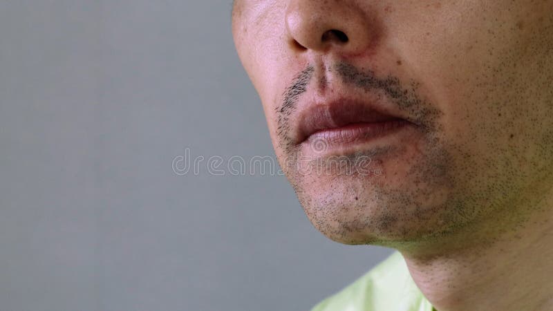 Japanese Man With A Hairy Beard Stock Image Image Of Stubble Face