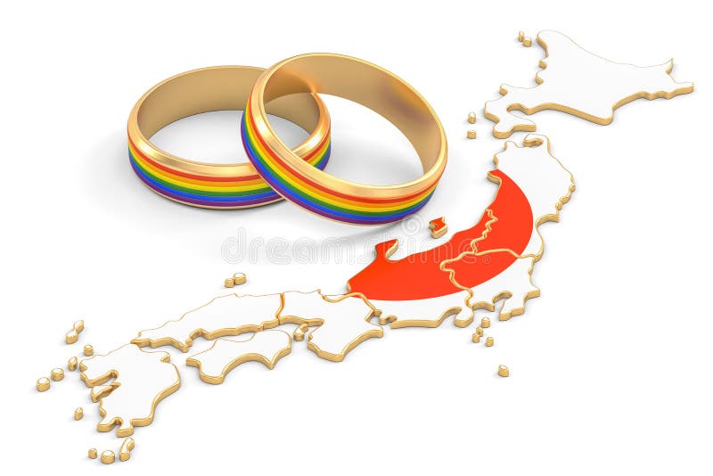 European Union Map with LGBT Rainbow Rings, 3D Rendering Stock ...
