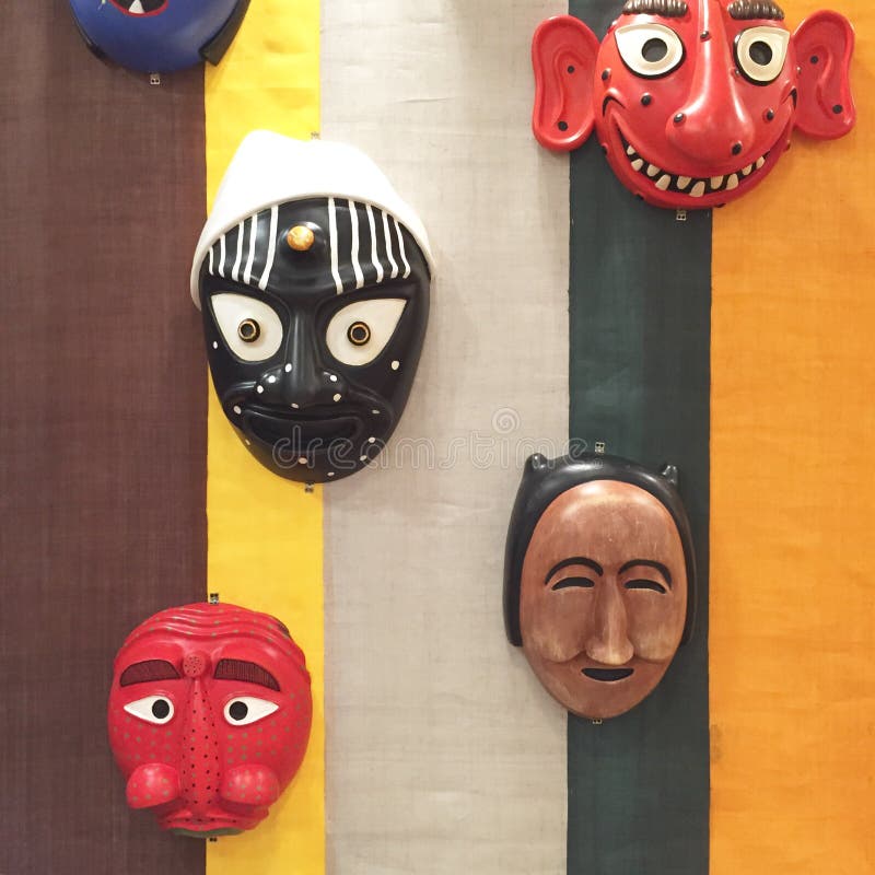 Japanese masks stock photo. Image of green, tradition - 73168884