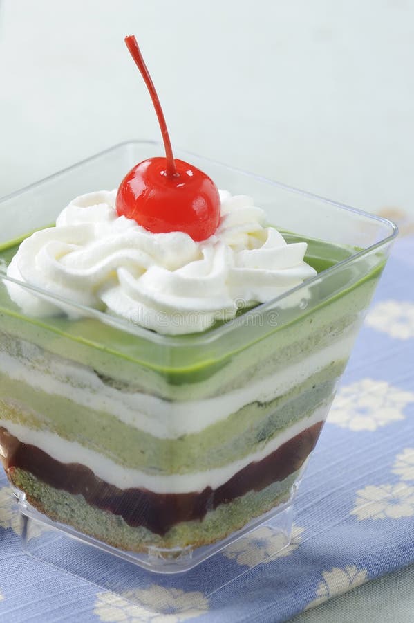 Japanese Matcha Green Tea Cake Stock Image - Image of asian, oriental ...