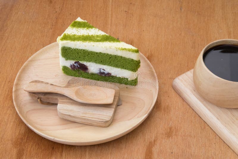 Japanese Matcha Green Tea Cake Stock Image - Image of dessert, healthy ...