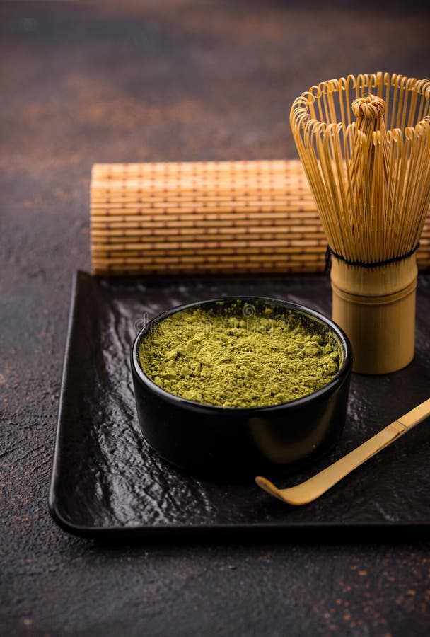 Japanese Matcha Green Tea Powder Stock Image - Image of culture ...