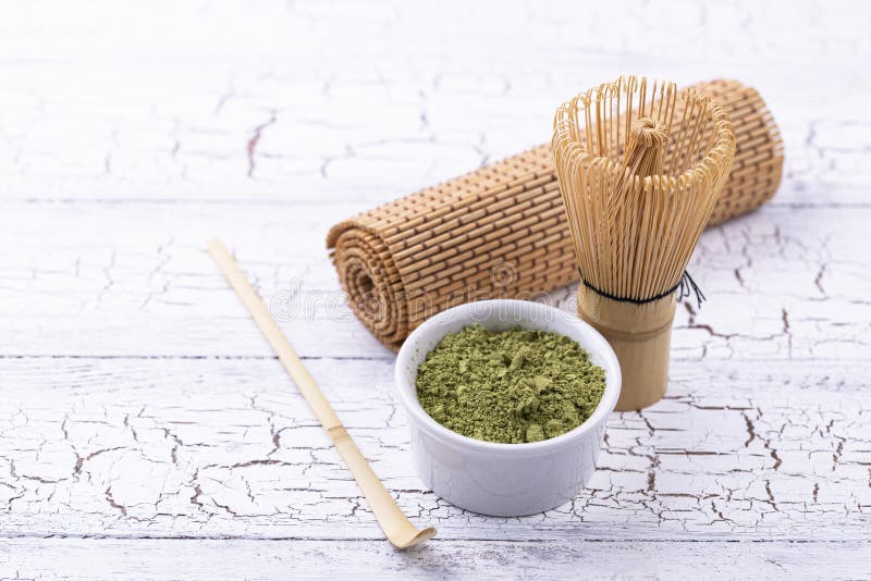 Japanese Matcha Green Tea Powder Stock Image - Image of ingredient ...