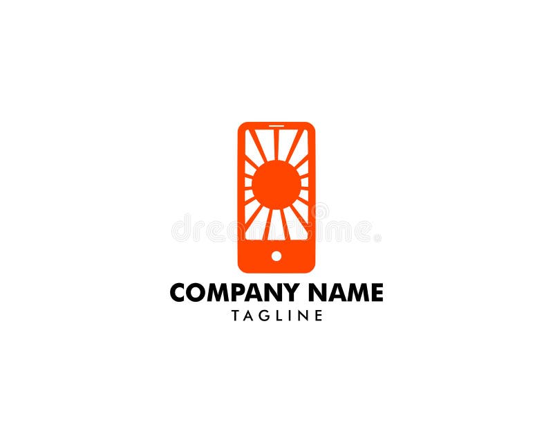 Japanese Mobile Phone Smartphone Logo Template Stock Vector ...