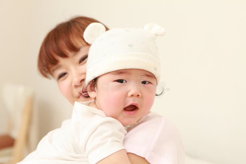Japanese Mom and Son Playing Stock Photo - Image of mommy, people: 8342792
