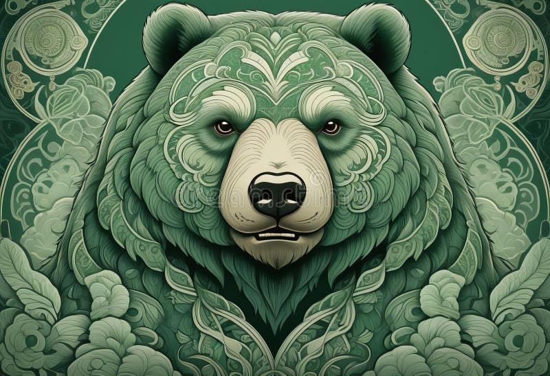 Japanese Mythical Bear Illustrations Stock Illustration - Illustration ...