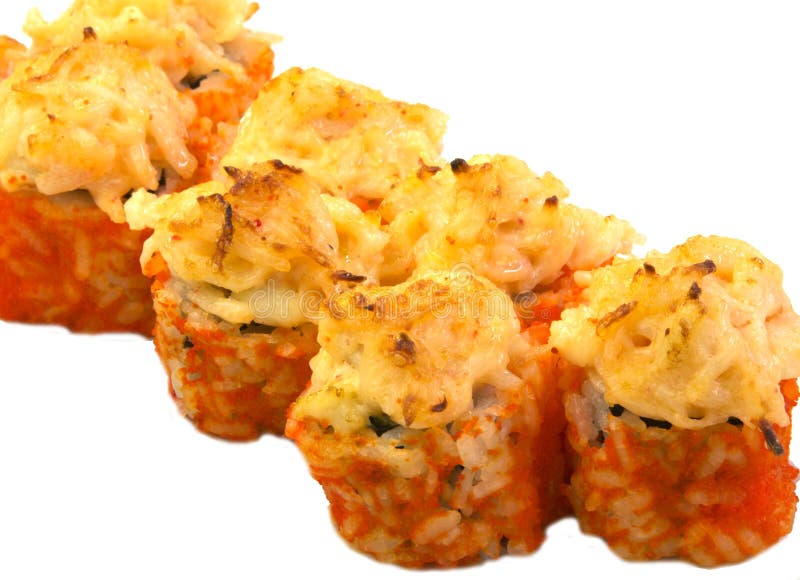 Japanese National Food Sushi Stock Photo - Image of white, calorie ...