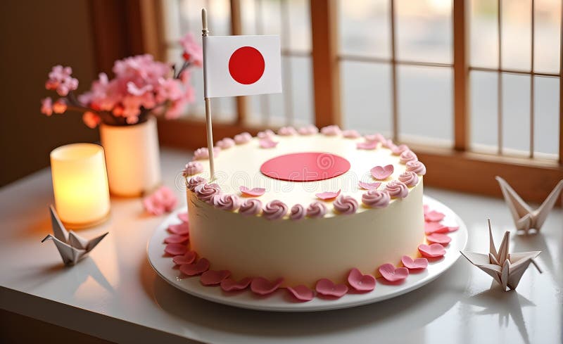 Japanese National Foundation Day Cake Stock Illustrations – 4 Japanese ...