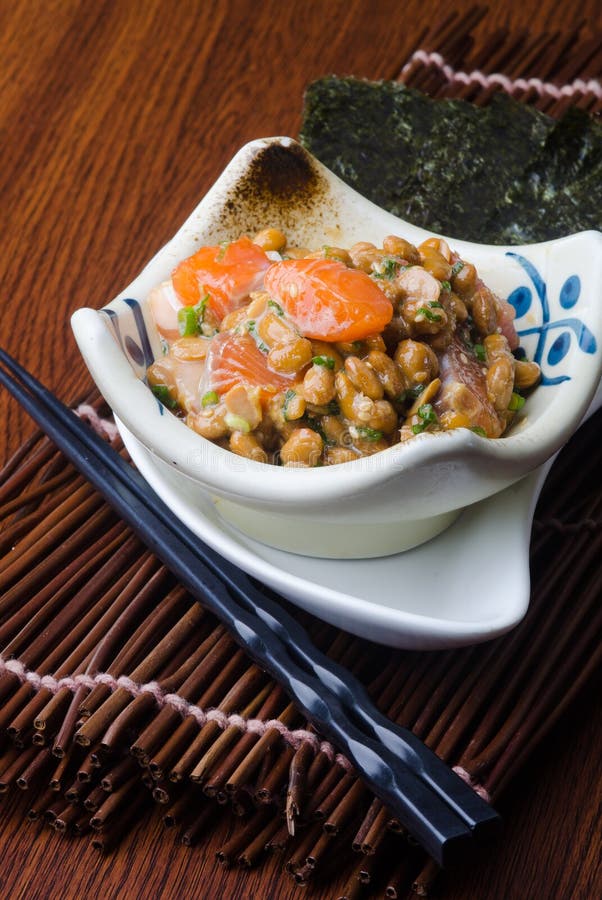Japanese Natto on the Background Stock Image - Image of cuisine, beans ...