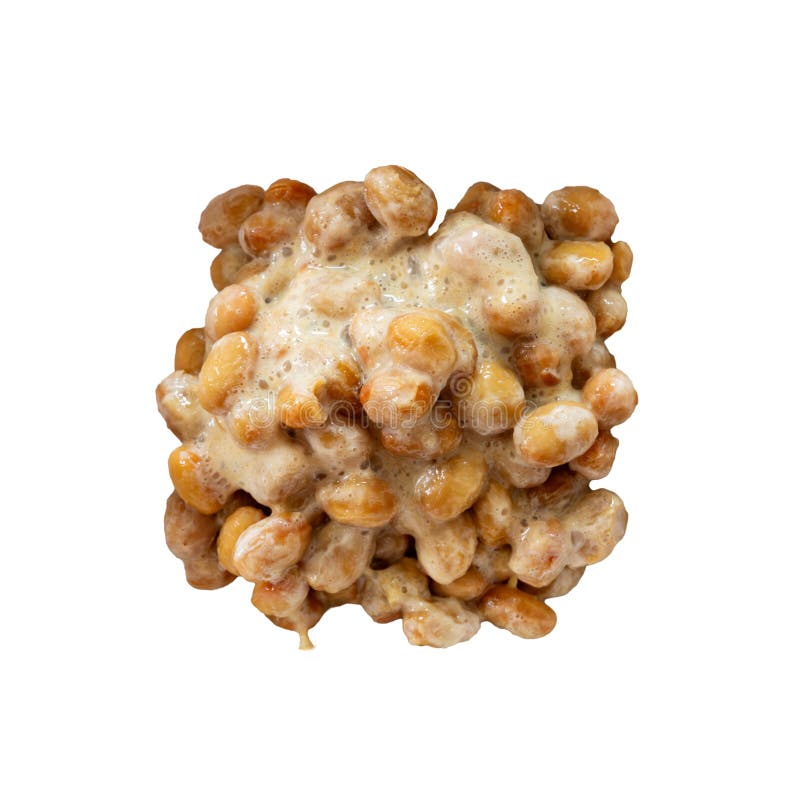 Japanese Natto Fermeted Bean Isolate on White Stock Photo - Image of ...