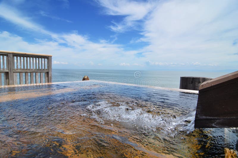 Japanese Open Air Hot Spring Stock Photo - Image of bloom, onsen: 47532718