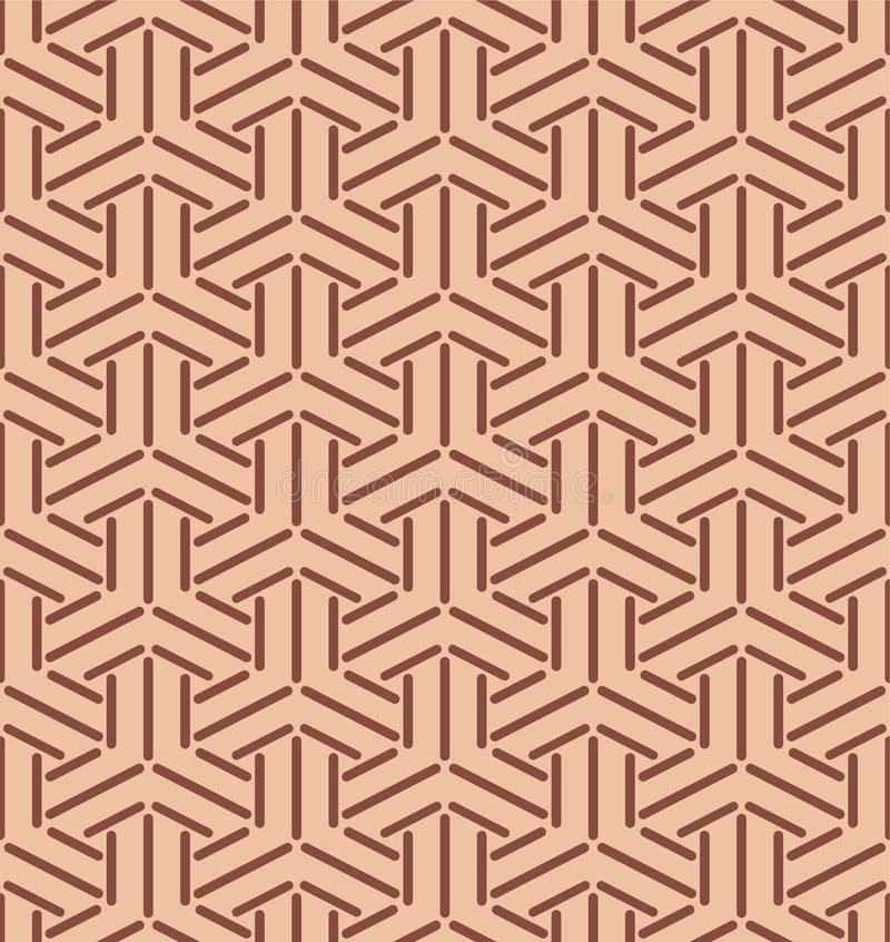 Japanese Overlap Curl Triangle Stencil Vector Seamless Pattern Stock Vector - Illustration of ...