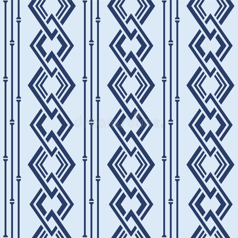 Japanese Overlap Diamond Chain Vector Seamless Pattern Stock Vector ...
