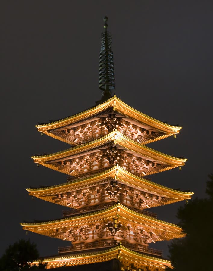 Japanese Pagoda stock photo. Image of asia, culture, pagoda - 9974784