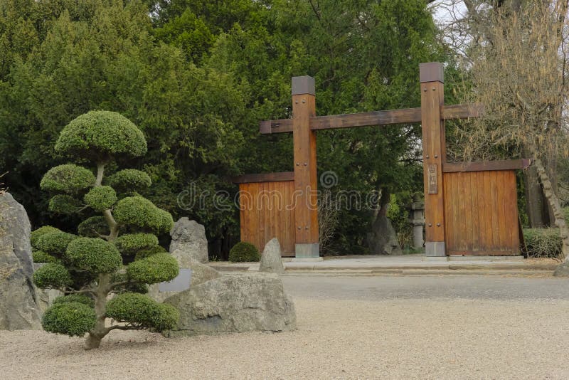 Japanese Park in Wroclaw stock image. Image of style - 233321447