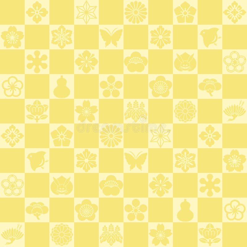 Japanese Checkered Pattern stock vector. Illustration of culture ...