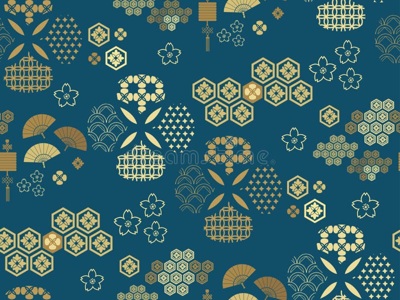 Japanese pattern364 stock vector. Illustration of graphic - 124314300