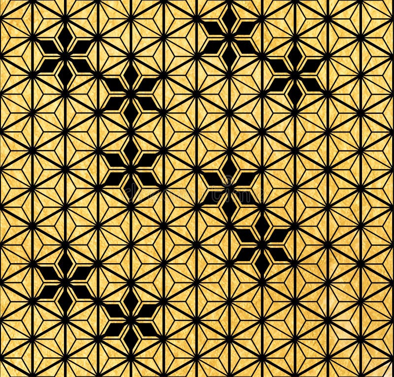 Vector Set of Geometric Background with Japanese Wave Pattern in ...