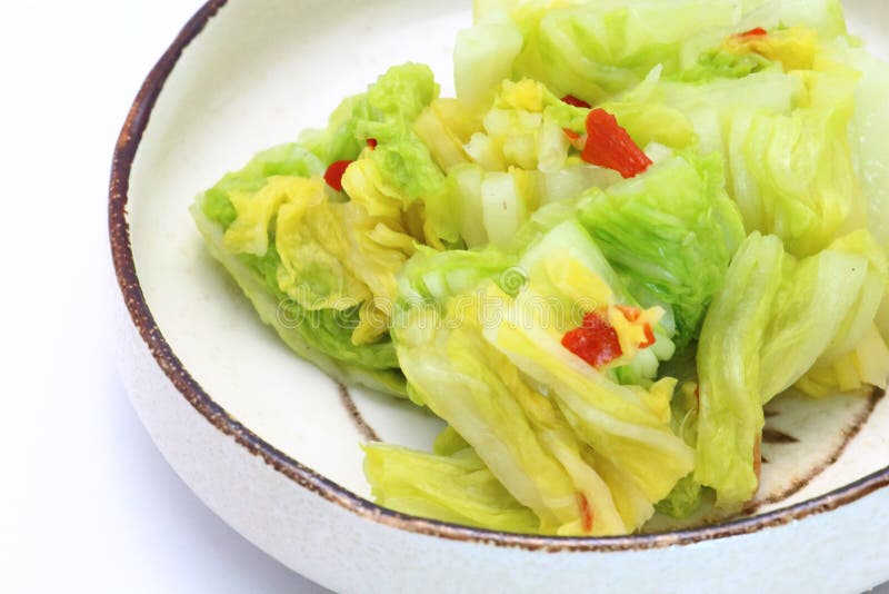 Chinese cabbage pickles stock photo. Image of hand, white - 103846174