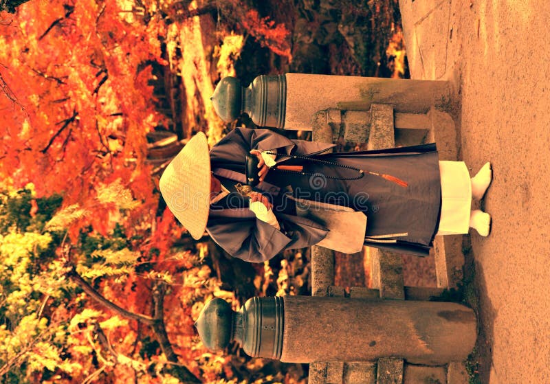 Japanese Pilgrim stock photo. Image of prayer, male, orient - 8830526