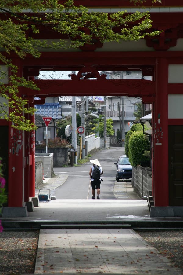 Japanese Pilgrimage stock photo. Image of walk, road, gate - 1428062