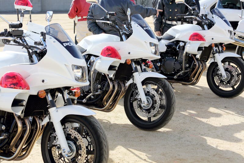 Japanese police motorcycle editorial image. Image of bike - 84197535