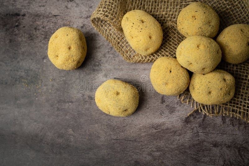Japanese Potato Shaped Dango Stock Photo - Image of dessert, dumplings ...