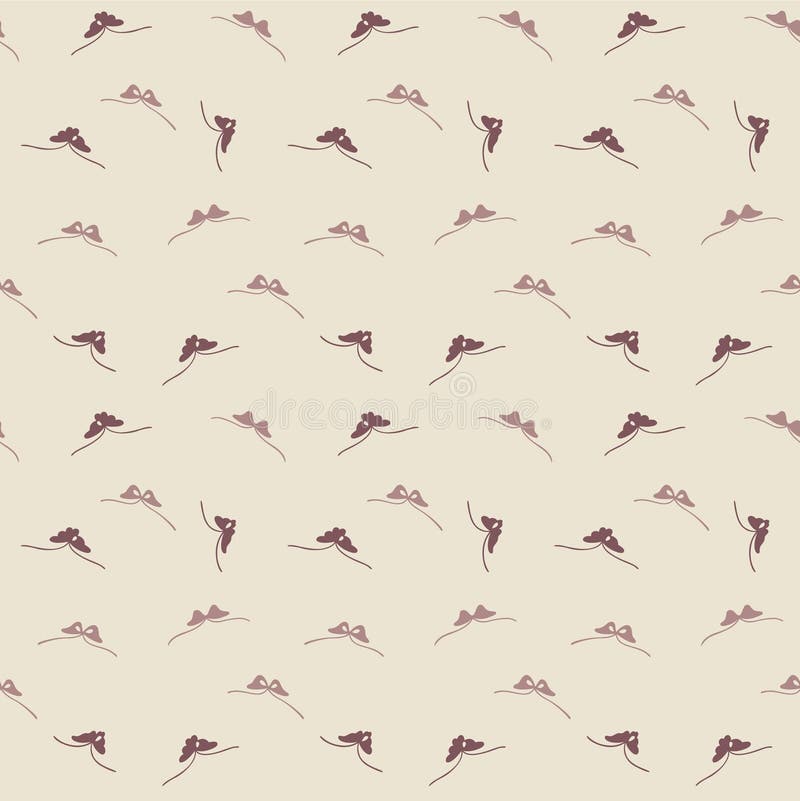 Japanese Pretty Butterfly Bow Motif Vector Seamless Pattern Stock ...