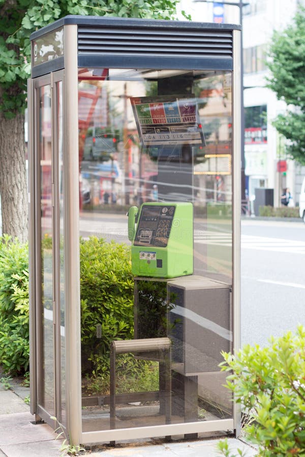 Japanese Public Pay Phone Booth in Tokyo Editorial Photo - Image of ...