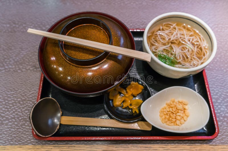 Japanese Ramen Noodle on Table . Stock Photo - Image of meat, boiled ...