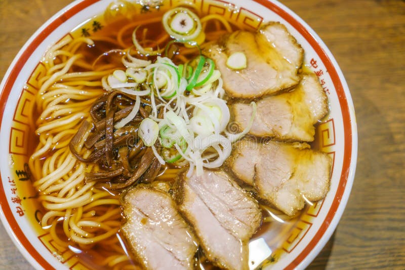 .Japanese Ramen Noodle on Table Stock Image - Image of breakfast ...