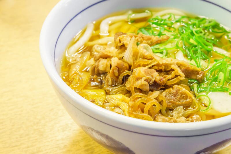 .Japanese Ramen Noodle on Table Stock Photo - Image of onions ...