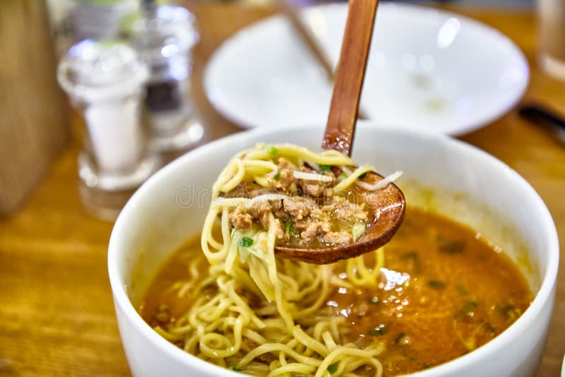 Japanese Ramen Soup on a Plate Stock Image - Image of delicious ...