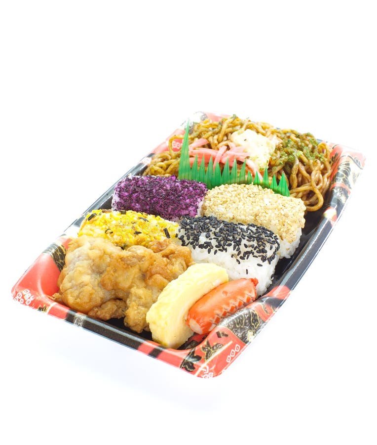 Japanese Ready-made Lunchbox, Bento Stock Photo - Image of tray ...