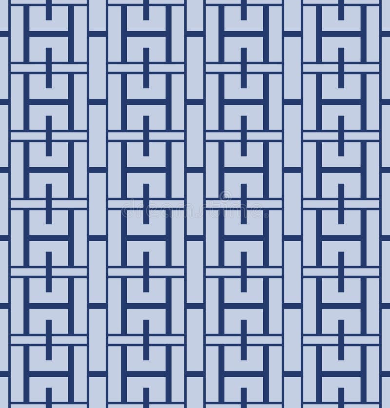 Japanese Rectangle Mosaic Vector Seamless Pattern Stock Vector ...