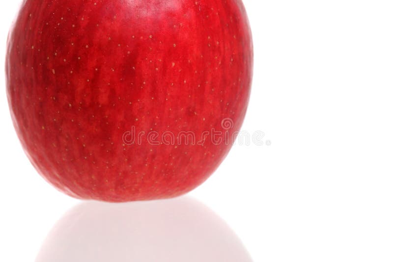 Japanese Red Apple Isolated in White Background Stock Photo - Image of ...