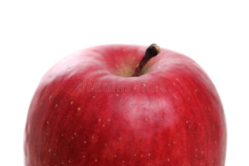 Japanese Red Apple Isolated in White Background Stock Photo - Image of ...