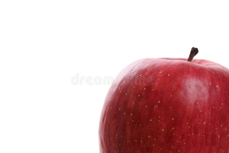 Japanese Red Apple Isolated in White Background Stock Photo - Image of ...