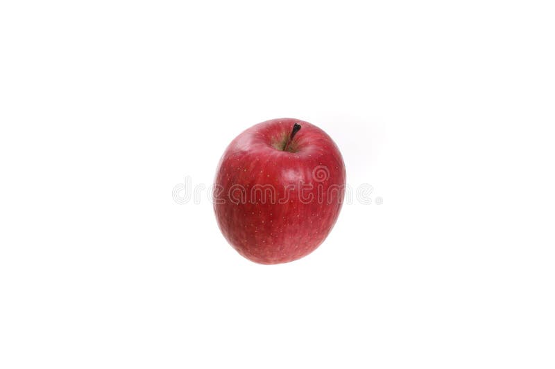 Japanese Red Apple Isolated in White Background Stock Photo - Image of ...