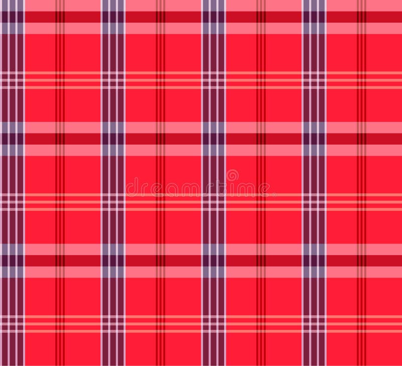Checked Plaid Fabric Seamless Pattern Stock Vector - Illustration of ...