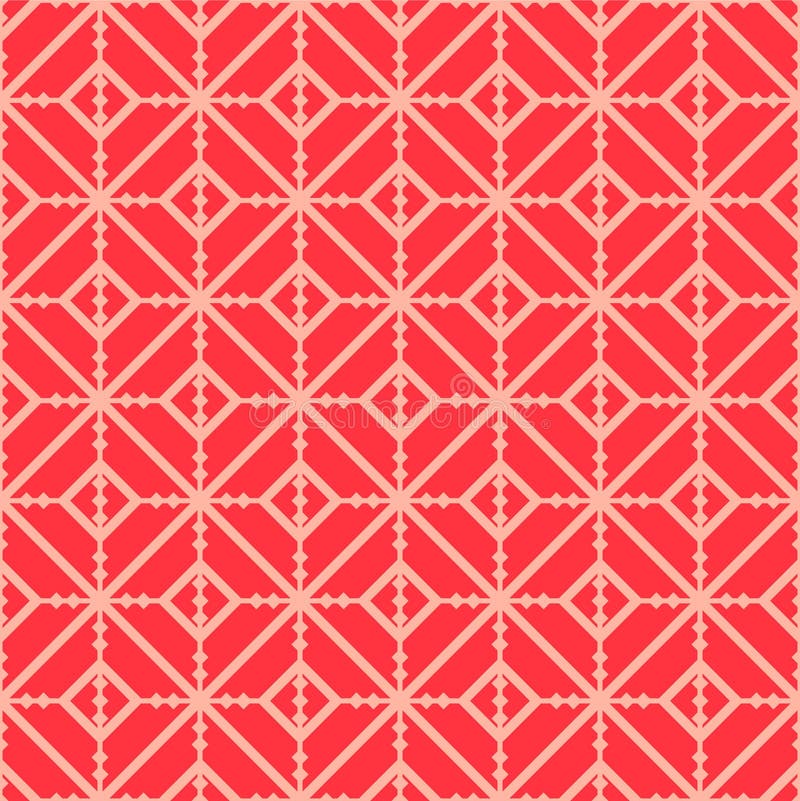 Japanese Red Diamond Square Vector Seamless Pattern Stock Vector ...