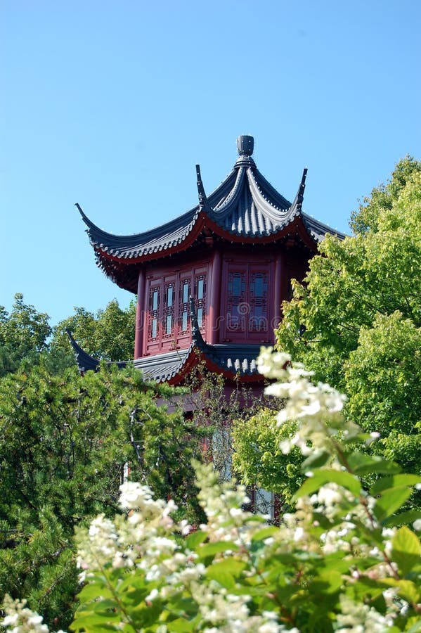 Japanese Red Tower stock photo. Image of nature, plain - 99649842