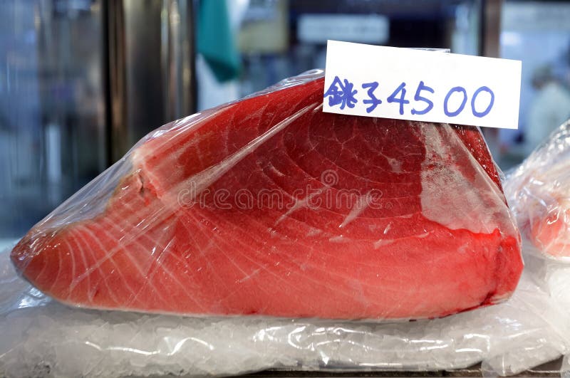 Japanese red tuna stock image. Image of steak, seafood - 24445791