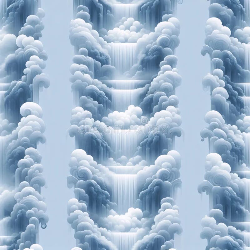 Japanese Repeating Pattern Wallpaper Design, Ai Generated Image Stock ...