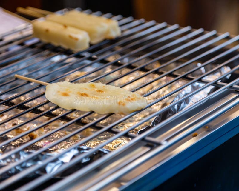 Japanese Rice Ball on Stick Dessert Stock Photo - Image of snack, sweet ...