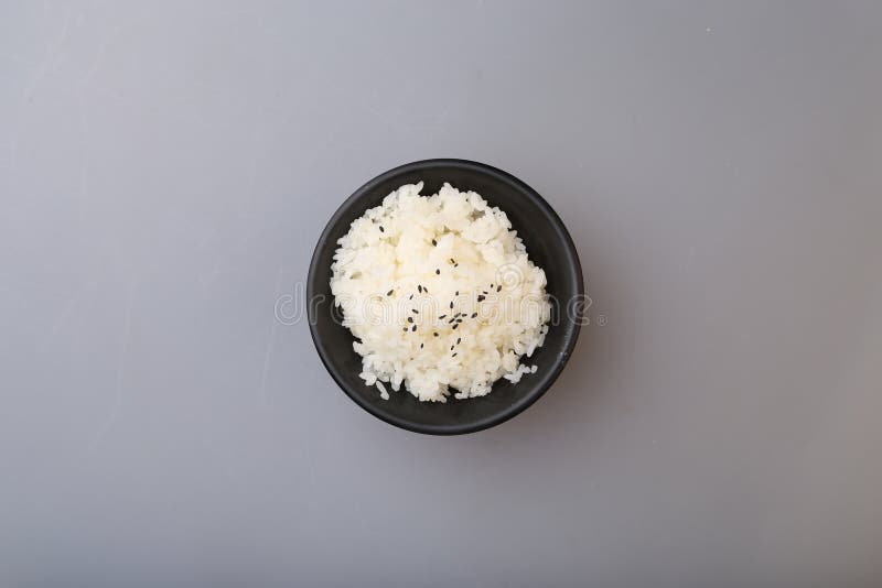 Japanese rice in black bow stock photo. Image of thai - 101803750