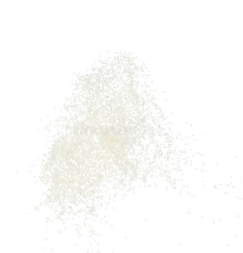 Japanese Rice Flying Explosion, White Grain Rices Explode Abstract ...