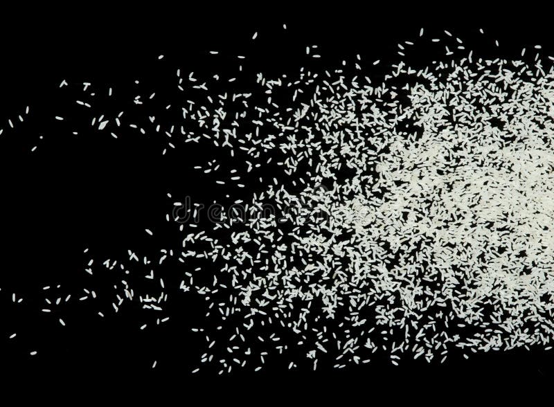 Japanese Rice Flying Explosion, White Grain Rices Explode Abstract ...