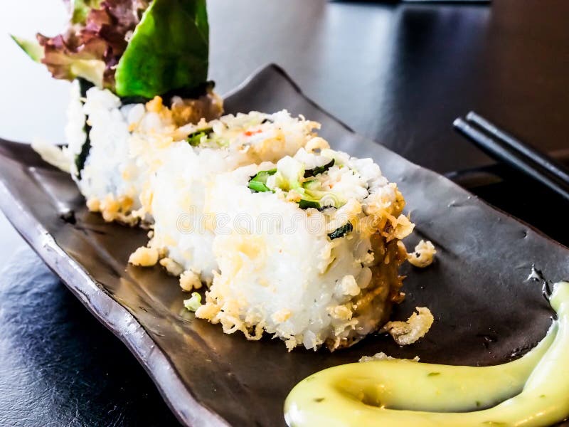 Japanese rice roll stock photo. Image of rice, gourmet - 31622342