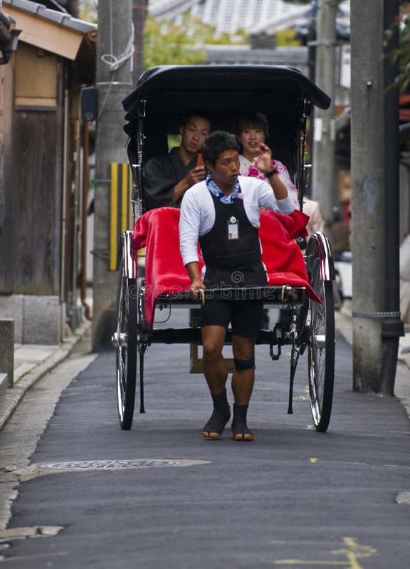 Japanese rickshaw editorial photo. Image of road, japan - 22814346